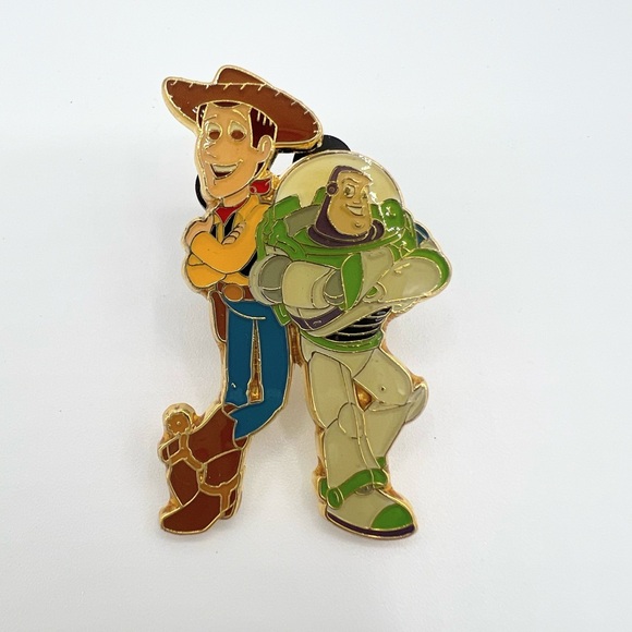 Disney | Accessories | Disney Pixar Toy Story Woody Buzz Lightyear Pin ...